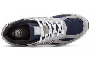 NEW BALANCE 990v4 "grey Navy" Sneakers - Grey/blue