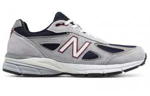 NEW BALANCE 990v4 "grey Navy" Sneakers - Grey/blue