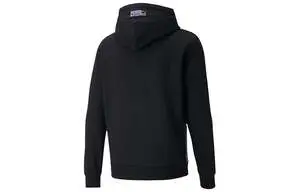 PUMA Logo Printed Pullover Hooded Fleece