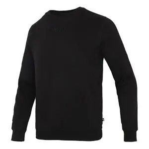 PUMA Solid Color Logo Pullover - Black