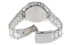 Casio Edifice Stainless Steel Link Strap Analog Watch - Black/blue