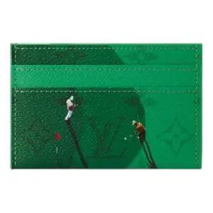 LOUIS VUITTON Golf Double Card Case - Green