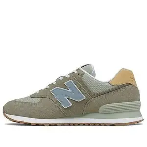 NEW BALANCE 574 Retro Low Top Sneakers - Grey/green
