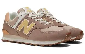 NEW BALANCE 574 "light Soft Yellow" Sneakers - Brown