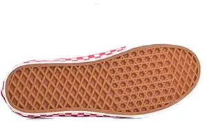 VANS Classic Slip-on Checkerboard Sneakers - Red/white