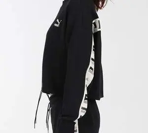 PUMA Cropped Pullover With Logo Detailing