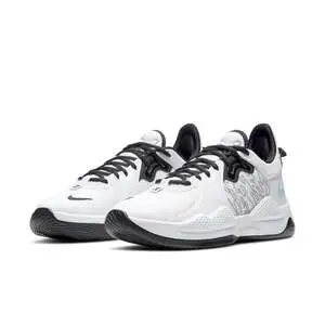 Nike Pg 5 "white Black" Athletic Sneakers - White/black