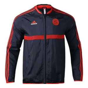 Adidas Fc Bayern Icons Woven Jacket - Night Navy/active Red