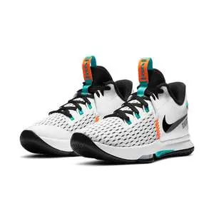Nike Lebron Witness 5 Athletic Sneakers - White/green