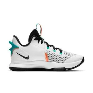 Nike Lebron Witness 5 Athletic Sneakers - White/green