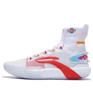 LI-NING Speed High Top Sneakers - White/red