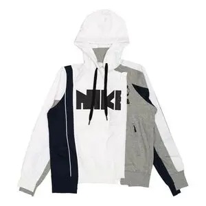 Nike X Sacai Double-zip Hoodie - White
