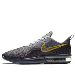 Nike Max Sequent 4 Athletic Sneakers - Grey/yellow
