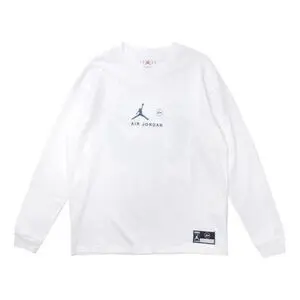 JORDAN X Fragment Long-sleeve T-shirt 'platinum Tint - White