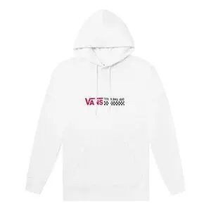 VANS Oversized Logo Print Hoodie - White