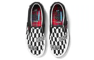 VANS Baracuta X Classic Slip-on 5 Checkerboard Sneakers - Black/white