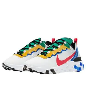 Nike React Element 55 Sneakers - White/green/yellow
