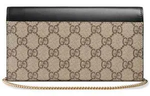 Gucci Padlock Chain Shoulder Bag In Metallic Logo Canvas