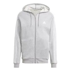 Adidas Adidas Fleece 3-stripes Full-zip Hoodies 'grey' Grey