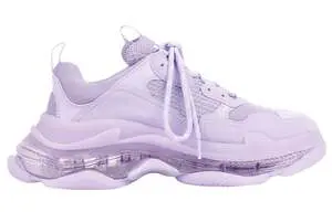 Balenciaga Triple S Sneaker With Clear Sole - Purple