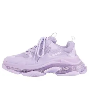 Balenciaga Balenciaga Triple S Sneaker With Clear Sole Purple