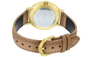 Casio Analog Quartz Watch With Leather Strap