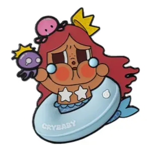 POP MART Crybaby Vacation Mode On Series Fridge Magnet 'merbaby Tears' Secret Edition - Multi-color