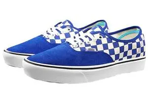 VANS Comfycush Authentic Checkerboard Sneakers - Blue
