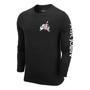 JORDAN Air Logo Long Sleeve T-shirt - Black