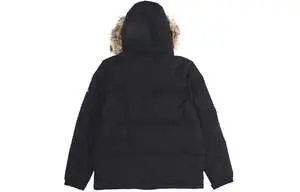 Adidas Down Puffa 3-stripes Parka With Fur Trimmed Hood