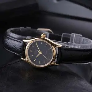 Casio Quartz Analog Watch With Leather Strap