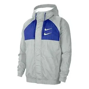 Nike Swoosh Double Swoosh Hooded Jacket - Grey
