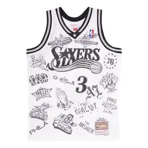 Mitchell & Ness Nba Ai World Tour Swingman Philadelphia 76ers Jersey White - None