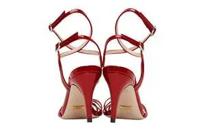 Gucci Draconia Patent Strappy Sandals