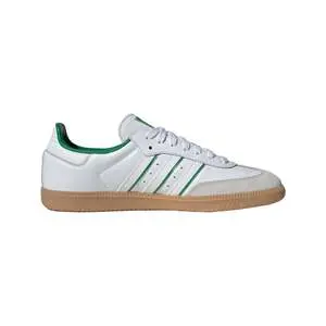 Adidas Samba Og "crystal White Green" Sneakers - Cloud White/crystal White/green