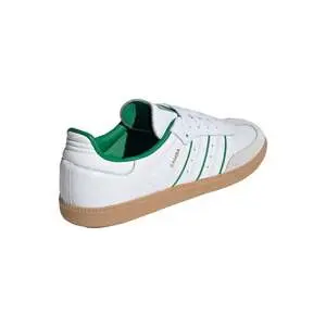 Adidas Samba Og "crystal White Green" Sneakers - Cloud White/crystal White/green