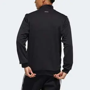 Adidas Logo Alphabet Printing Side Stripe Track Jacket