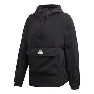 Adidas Logo Anorak Jacket - Black