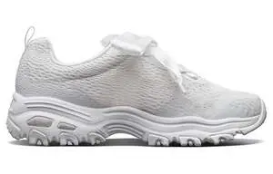 Sketchers D'lites 1.0 Gs Sneakers With Bow Detailing - White