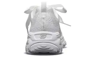 Sketchers D'lites 1.0 Gs Sneakers With Bow Detailing - White