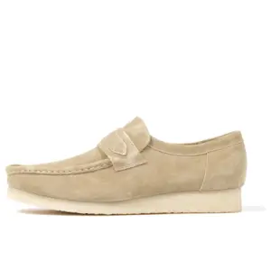 Clarks Wallabee Suede Loafers - Maple