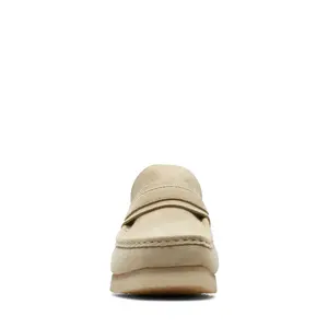Clarks Wallabee Suede Loafers - Maple