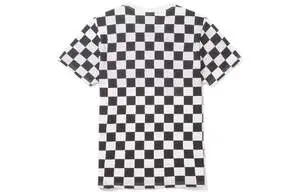 VANS Logo Grid Printing Colorblock Short Sleeve Couple Style