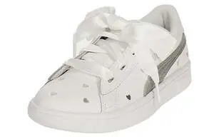 PUMA Smash V2 Ribbon Retro Low Top Sneakers - White