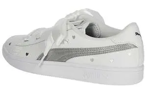 PUMA Smash V2 Ribbon Retro Low Top Sneakers - White