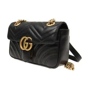 Gucci Gg Marmont Quilted Leather Mini Shoulder Bag - Black