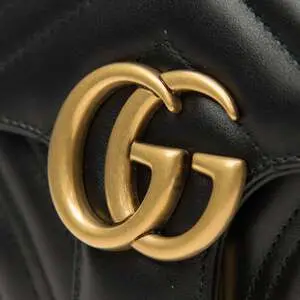 Gucci Gg Marmont Quilted Leather Mini Shoulder Bag - Black