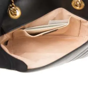 Gucci Gg Marmont Quilted Leather Mini Shoulder Bag - Black