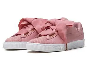 PUMA Basket Heart Woven Rose Sneakers - Pink