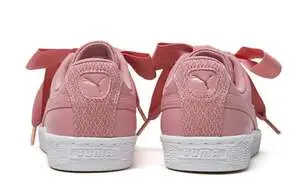 PUMA Basket Heart Woven Rose Sneakers - Pink